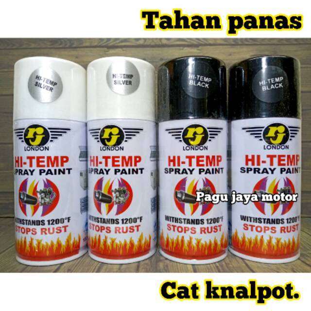 Harga Diskon TAHAN PANAS 150cc cat knalpot hitam black hi temp RJ london PILOX PILOK PYLOX ...