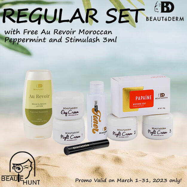 Beautederm Regular Set with Free Au Revoir Lotion and Stimulash 3ml ...
