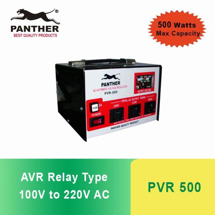 Panther PVR 500 Relay Type AVR 500 Watts, Output: 100V, 110V and 220V ...