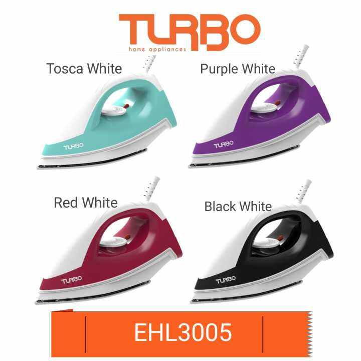 [NEW] Turbo Dry Iron/Setrika Kering EHL3005 Pilihan 4 Warna Original ...
