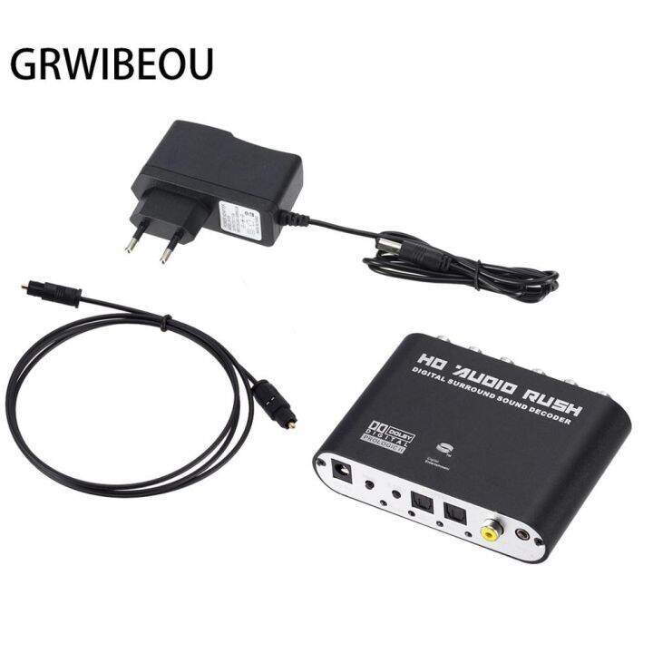 Digital To Analog 5.1 Channel Stereo AC3 Audio Converter Optical SPDIF ...