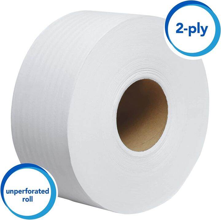 Jumbo Roll Tissue Premium Quality (2 ply) 24cm diameter x 9cm wide (1Roll) General Supply 9JUMBO ...