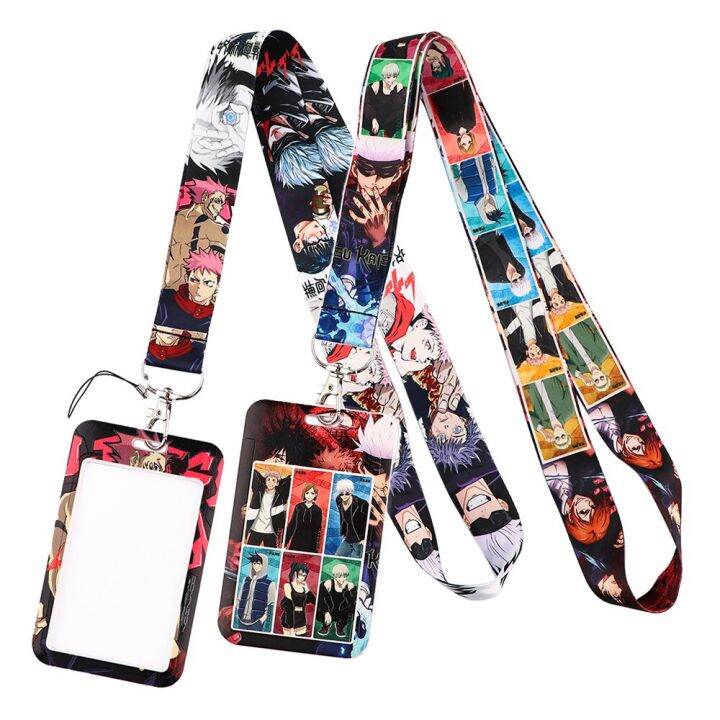 Credential holder Jujutsu Kaisen Japanese Anime Lanyards Keychain ...
