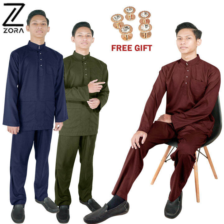 BAJU MELAYU CUTTING MODERN / BAJU MELAYU PURE COTTON FABRIC / BAJU ...