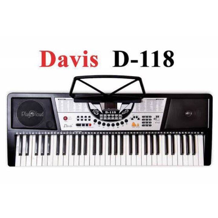 :.yDAVIS D-118 61 keys electronic /piano keyboard (w/ adapter, chord ...
