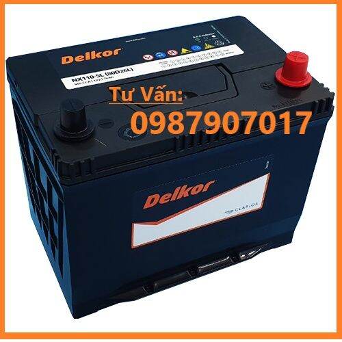 ẮC QUY oto DELKOR 12V-70Ah NX110-5L (80D26L) cho xe Acura, Honda Accord, Toyota Venza, Hilux ...