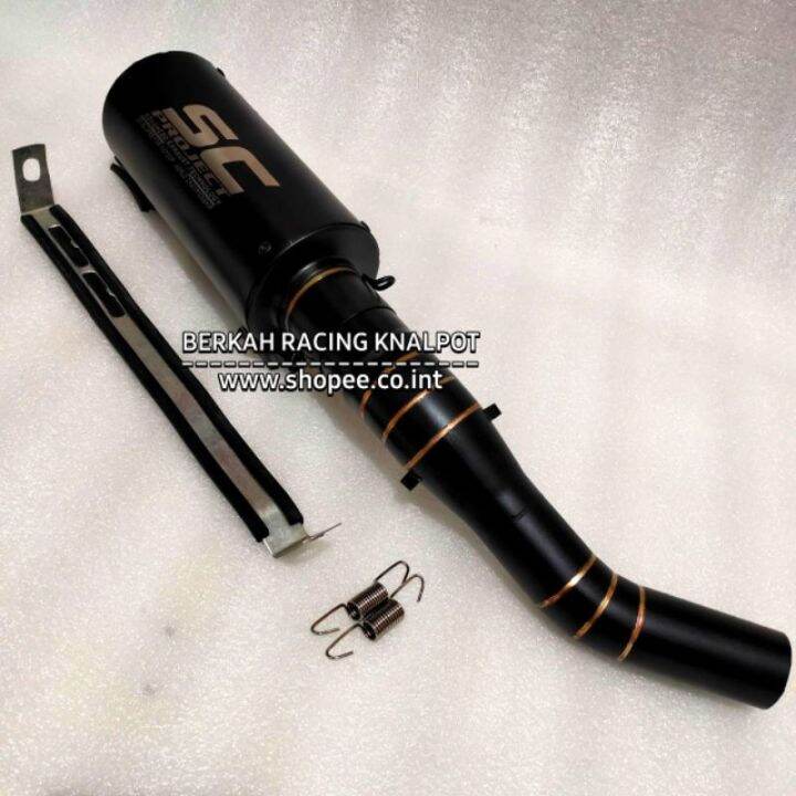 Knalpot CBR150R / New CB150R Silencer SC Project Black Doft Plus Slip ...