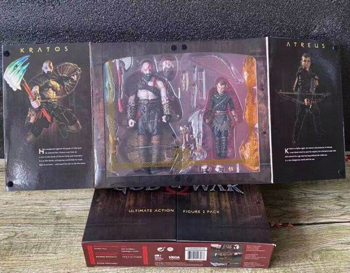 【CW】NECA Classic Game PS4 Ultimate God Of War Figure Kratos Atreus ...
