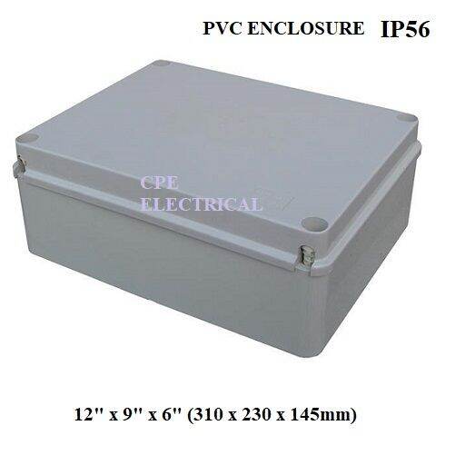 12" x 9" x 6" 310x230x145mm ABS WEATHERPROOF ENCLOSURE / JUNCTION BOX ...