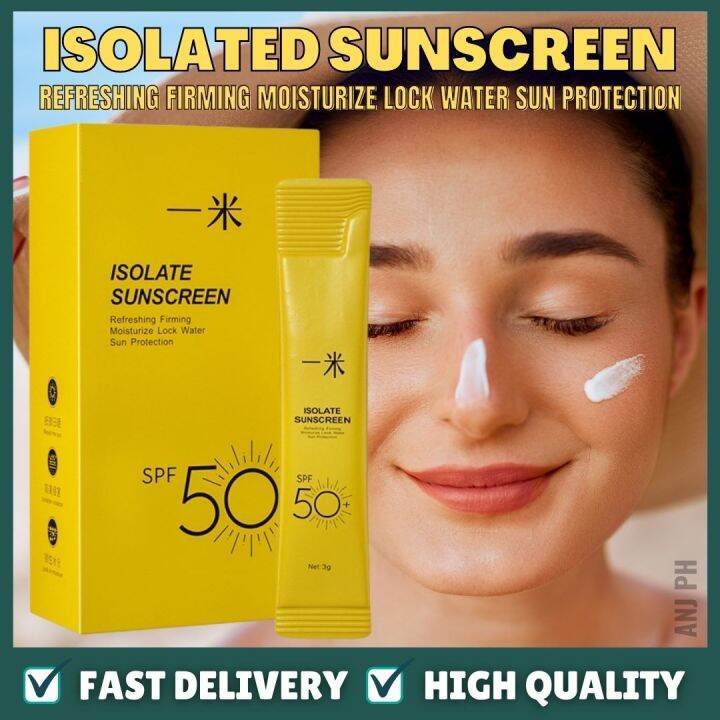 SUPER TRENDING Isolate Sunscreen SPF50 20pcs/Box Refreshing Firming ...