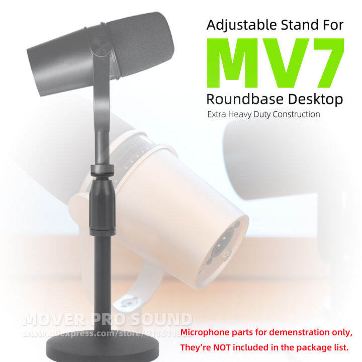 Adjustable Height Table Desk Style Microphone Stand For SHURE MV7 MV 7 ...