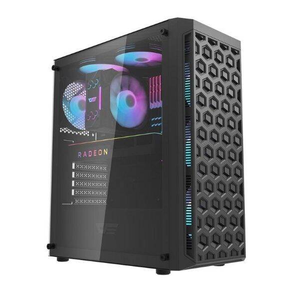 ATX (NP) DARKFLASH DK-350 (Black)ATX / M-ATX / E-ATX สินค้ารับประกัน 1 ...