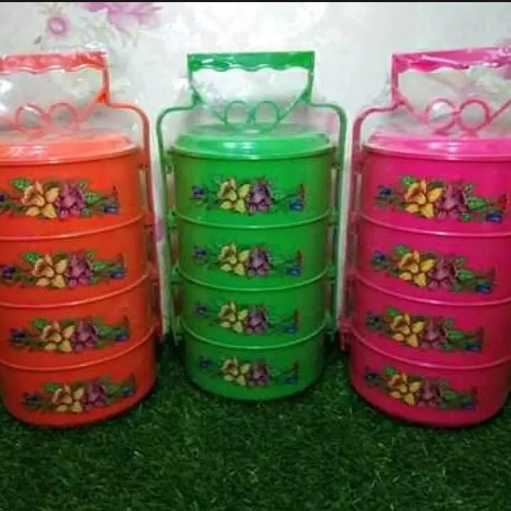 Rantang Plastik 4 Susun Murah Meriah | Tempat Makan | Tempat Nasi ...