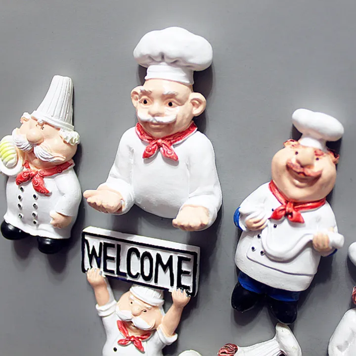 IEGM2Y ตู้เย็นบ้านคุกการ์ตูนแม่เหล็กเชฟคณะกรรมการสติกเกอร์ข้อความสติ๊กเกอร์ผู้ถือหมายเหตุ ...