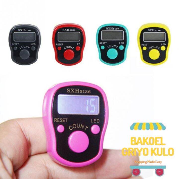 Tasbih Mini Digital LED Elektrik Tasbih Mini LED Digital Alarm Plus ...