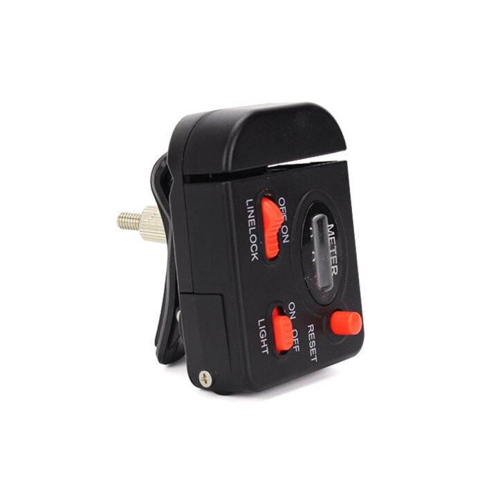 S119 Fishing Line Counter Manual Length Depth Gauge Black Meter Device ...
