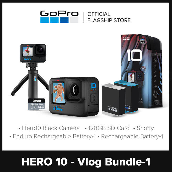 [Vlog Bundle] GoPro HERO10 Black 5.3K video and 23MP photos / • 2 ...