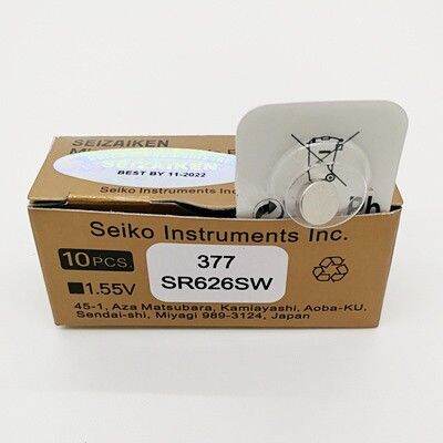 ☛ถ่านนาฬิกา SEIZAIKEN Seiko SR626SW 377 1.55V ของแท้ - 1 ก้อน | Lazada ...