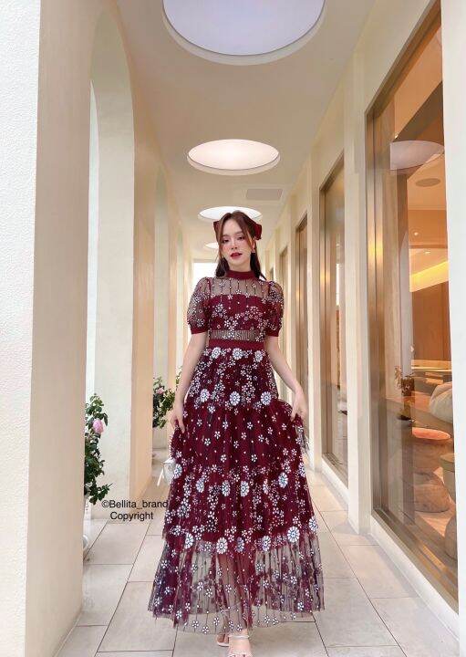 งานป้าย Bellita การันตีเสื้อผ้าคุณภาพ เดรสยาวสุดจึ้ง คอปัน แขนตุ๊กตาผ้า ...