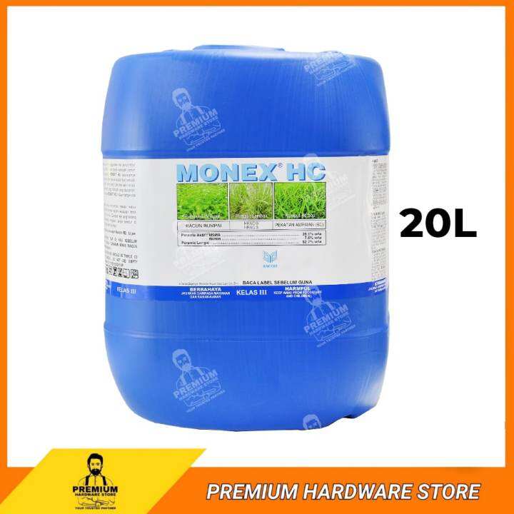ANCOM Monex HC 20 Liter MSMA 39.5% Diuron 7.8% Grasskiller Herbicide ...