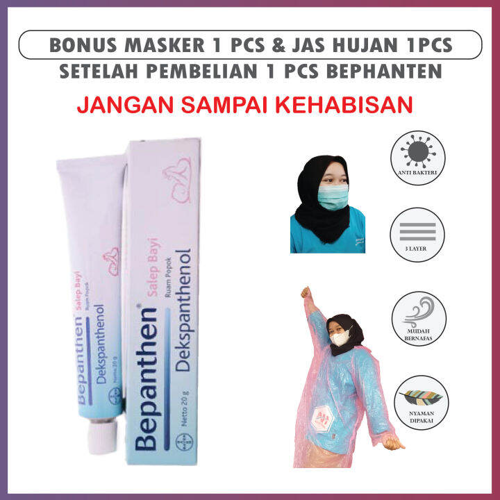 Bepanthen Bepanten Bepan ten salep bayi salep ruam popok ruam asi 20gr 20 g r | Lazada Indonesia