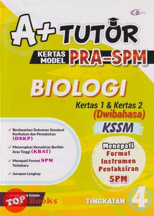 [topbooks Cemerlang] A Tutor Kertas Model Pra Spm Biologi Tingkatan 4
