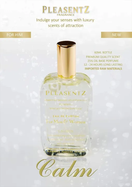 Calm Pleasentz Oil Base Perfume for Men & Women 60ml (PM1) | Lazada PH