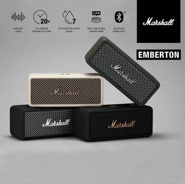 MARSHALL EMBERTON ลำโพงบลูทู ธ รับประกันสามปี ลำโพงบลูทู ธ , ลำโพงสำหรับใช้ในบ้าน, โพงบลูทูธเ ...