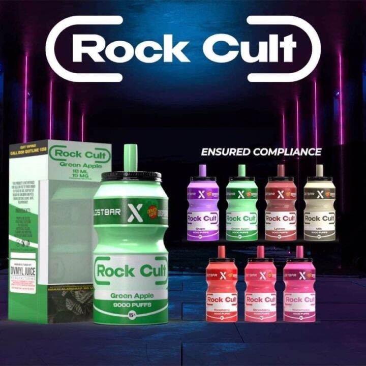 ics4jfy ROCK CULT 9K PUFFS DISPOSABLE | Lazada PH