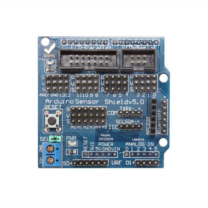 เครื่องมือช่าง Arduino Sensor Shield V5 บอร์ดขยายช่องเซนเซอร์ สำหรับบอร์ด Arduino Uno R3