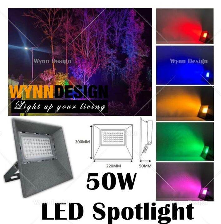 [1pc Spotlight] 50w LED Spotlight Wynn Design LED Outdoor Flood Light ...