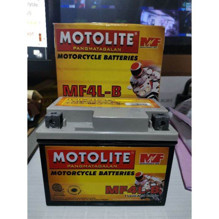 Motolite Motorcycle Battery MF4L-B (4L)⚘ | Lazada PH