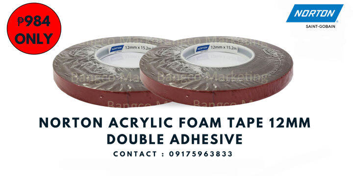 BUY 1 GET 1 NORTON DOUBLE SIDED TAPE 12MM | Lazada PH