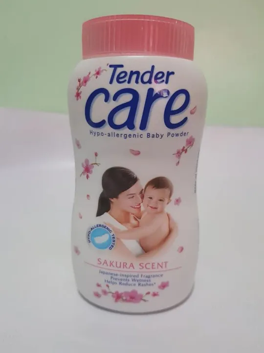 TENDER CARE Hypo Allergenic Baby Powder - Sakura Scent (pack of 3 plastic bottles x 100 grams ...
