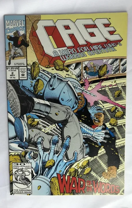 Cage 2 Printed 1992 By Marve l Original Comic Cartoons Super Heroes ...
