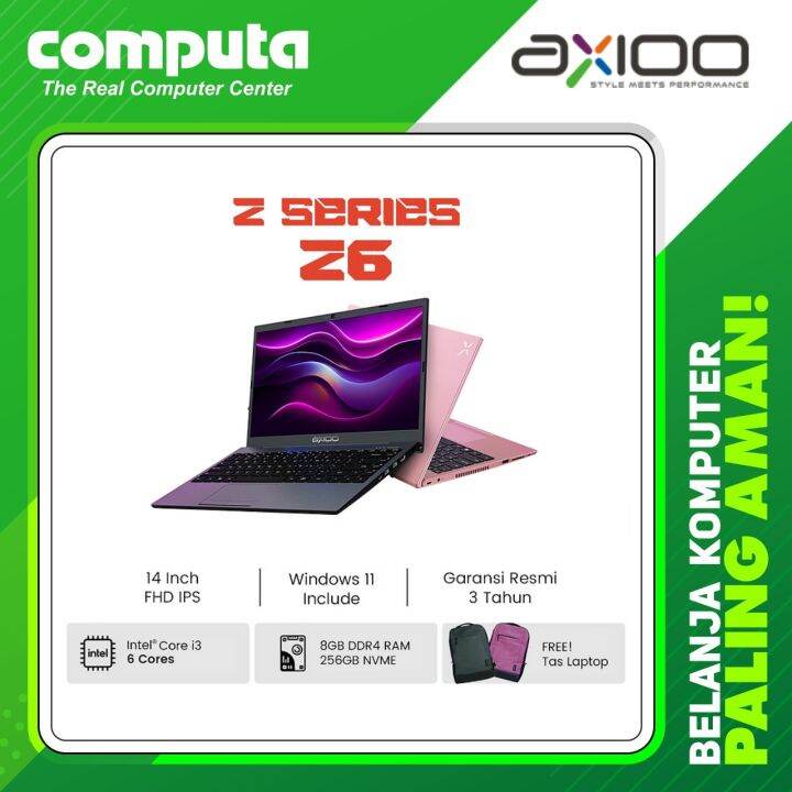 Laptop Axioo Mybook Z6 (Intel® Core™ i3-1215U, RAM 8GB/256GB NVMe) | Lazada Indonesia