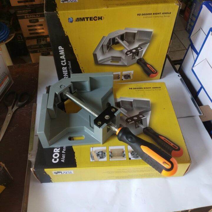 Corner Clamp Siku Penjepit Sudut Frame Kaca Kayu 90 Derajat AMTECH ...