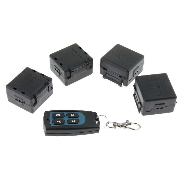 LazaraLives DC 12V 1 CH RF Wireless Remote Controller Light Switch 4 ...