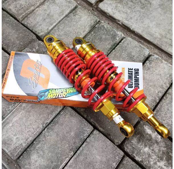 Shock Sok Skok Belakang Daytona Racing SR 320mm Gold Ulir Per Merah ...