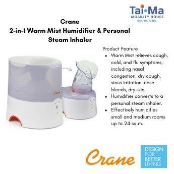 2-in-1 Warm Mist Humidifier & Personal Steam Inhaler | Lazada PH