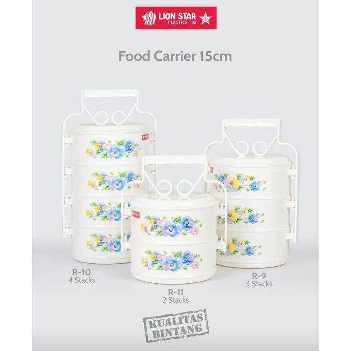 REALPICT!! RANTANG PLASTIK SUSUN 3 LIONSTAR / BOX PIKNIK / TEMPAT MAKAN ...