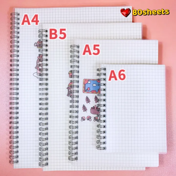 Spring Notebook A4/A5/A6/B5/spiral notebook School Supplies Stationery | Lazada PH