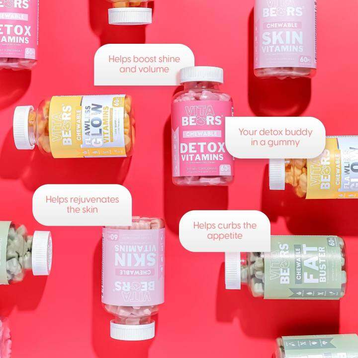 Vitabears Gummy Bears Skin Vitamin Chewable Gummies Whitening Skin ...