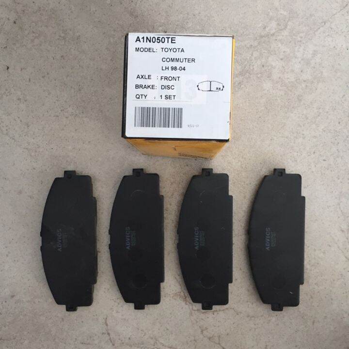 ORIGINAL/GENUINE ADVICS DISC BRAKE PADS FRONT FOR TOYOTA HCE SUPERIA ...
