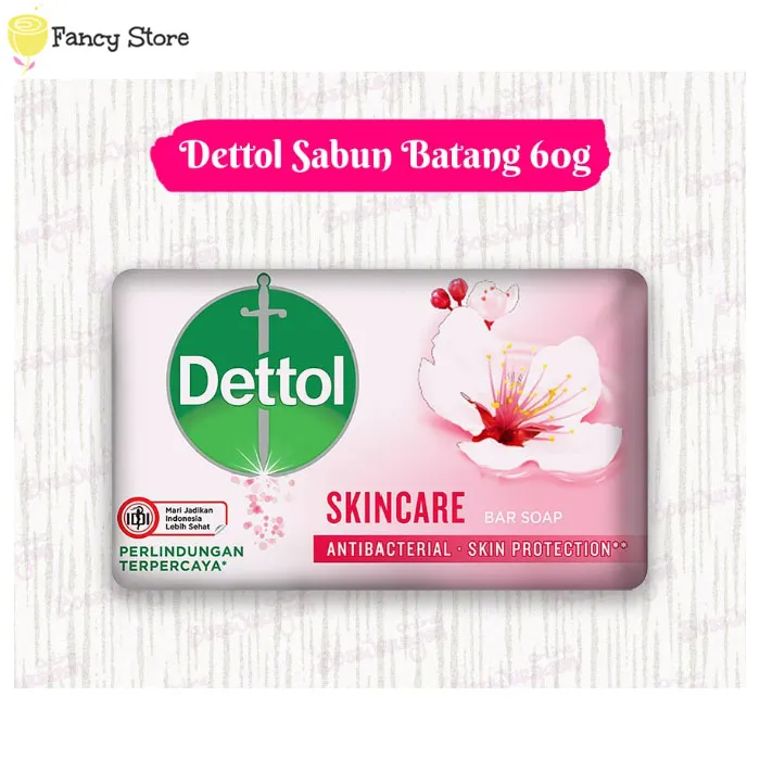 Dettol Sabun Batang 60gr SKINCARE Pink Anti Bakteri | Lazada Indonesia
