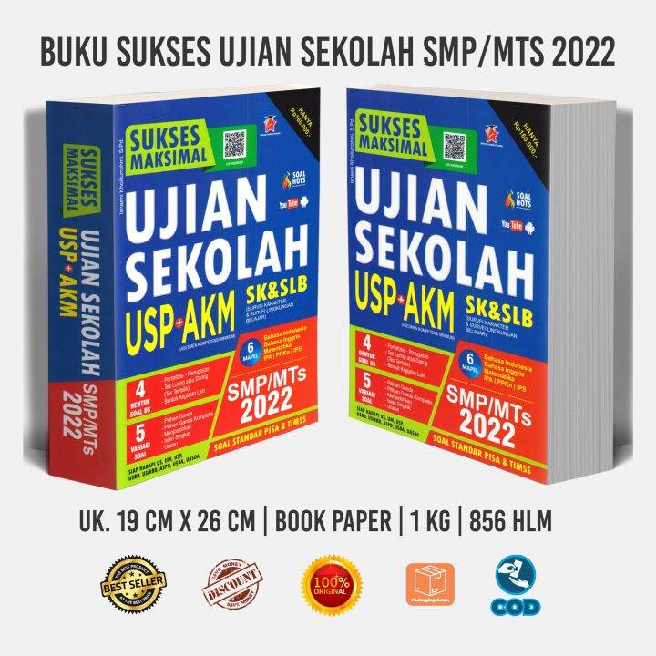 Buku Sukses Maksimal USEK SMP/MTs 2022 Ujian Sekolah USP AKM-SK SLB | Lazada Indonesia