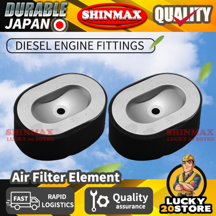 【SHINMAX】Air Filter Element 170F 178F 186F 188FB 192F Air Cooled Diesel ...