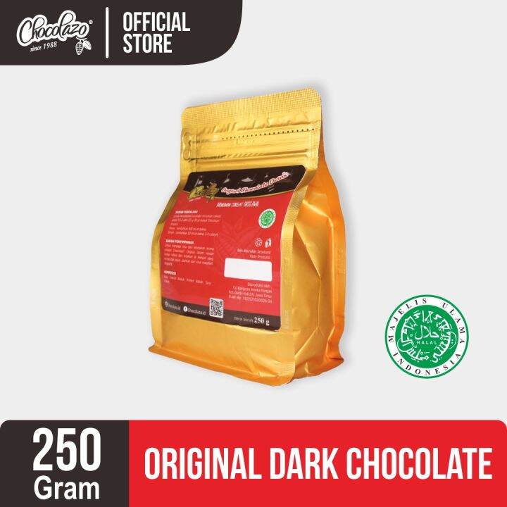 Minuman Serbuk Coklat Premium - Chocolazo Original Dark Chocolate ...