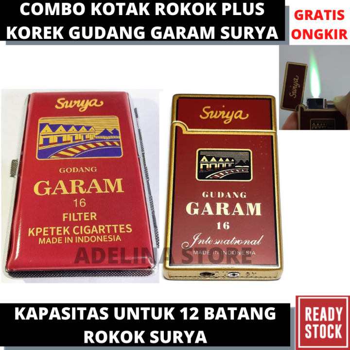 Combo Kotak Rokok Plus Korek Gudang Garam Surya - Random | Lazada Indonesia