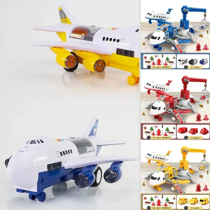 FLYING Funny Educational Model Set Airplane Toy Vehicles Eject Inertial ...